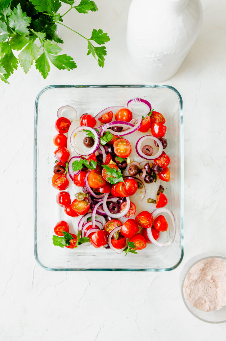 Mediterranean Baked Halibut – Eat Beautifully